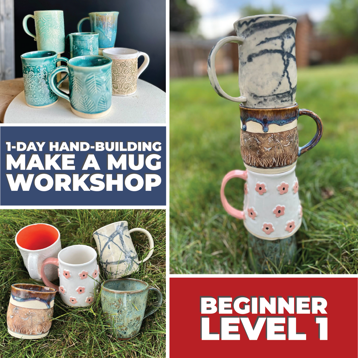 Pottery: 1-Day Hand-building Make a Mug Workshop – NewMakeIt - York ...